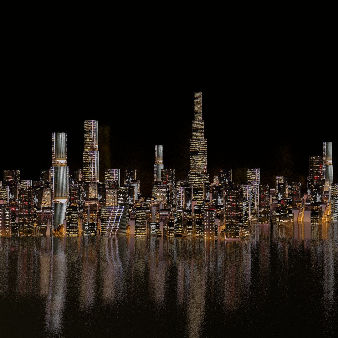 Large Scene Night 3D - TurboSquid 1549621