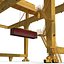3d model rail mounted gantry container crane