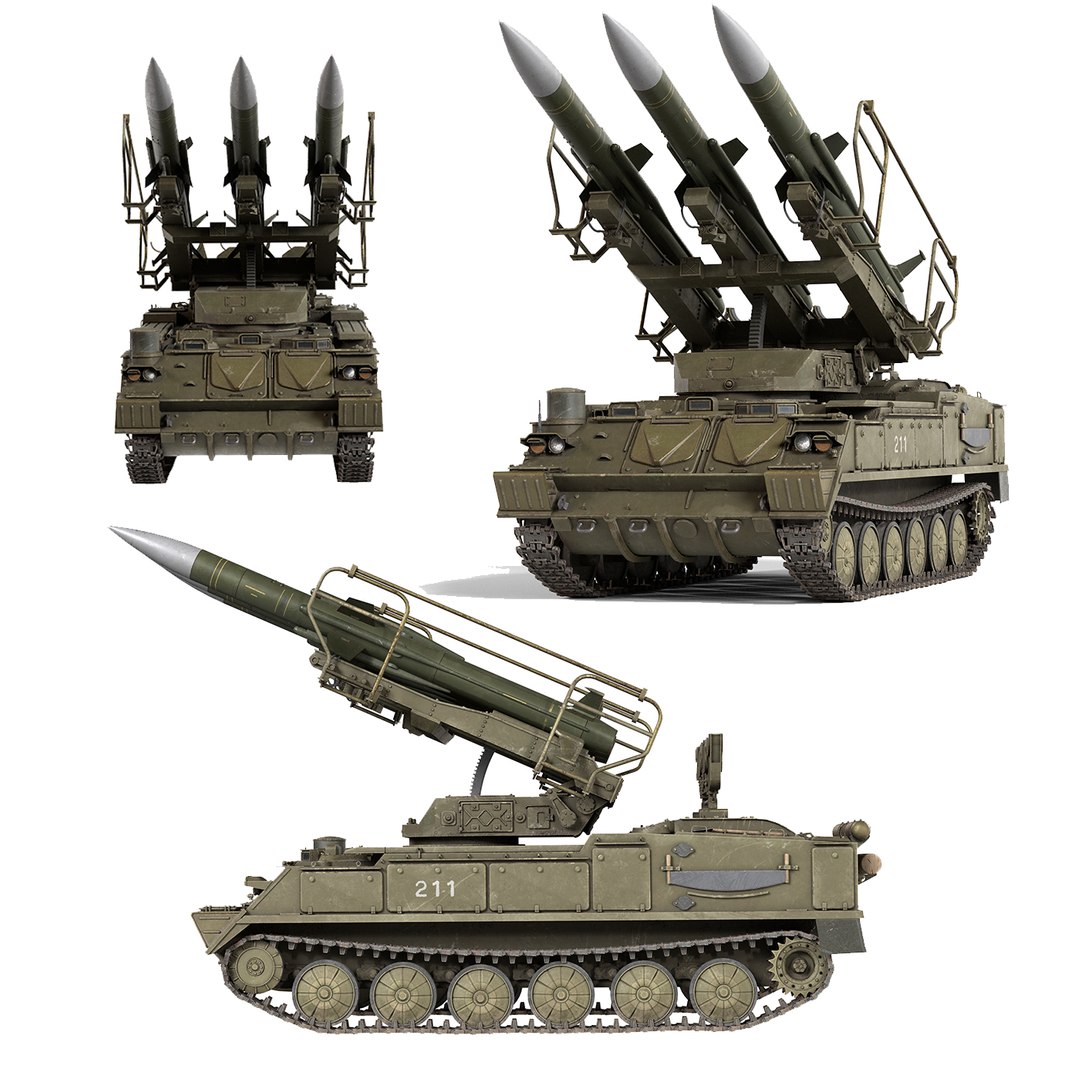 2K12 Kub Air Missile System 3D Model - TurboSquid 2273285