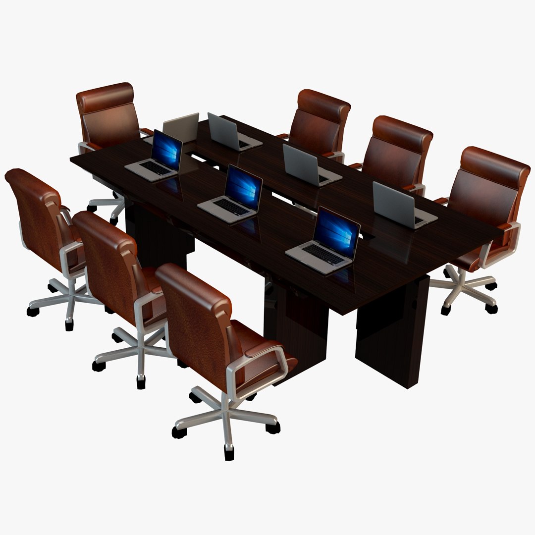 3D Conference Table - TurboSquid 1583067