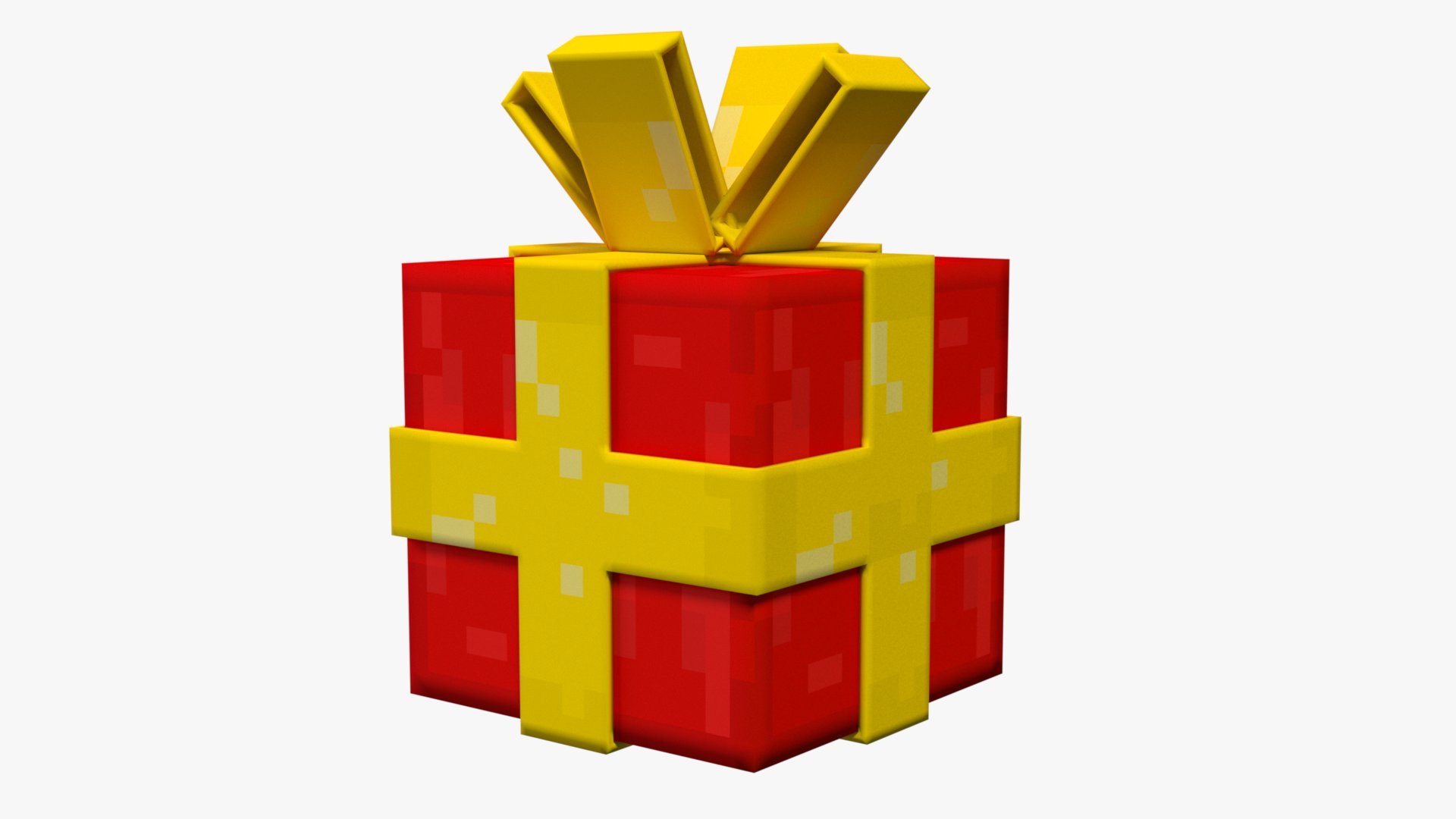 3D Minecraft Present - TurboSquid 1933706