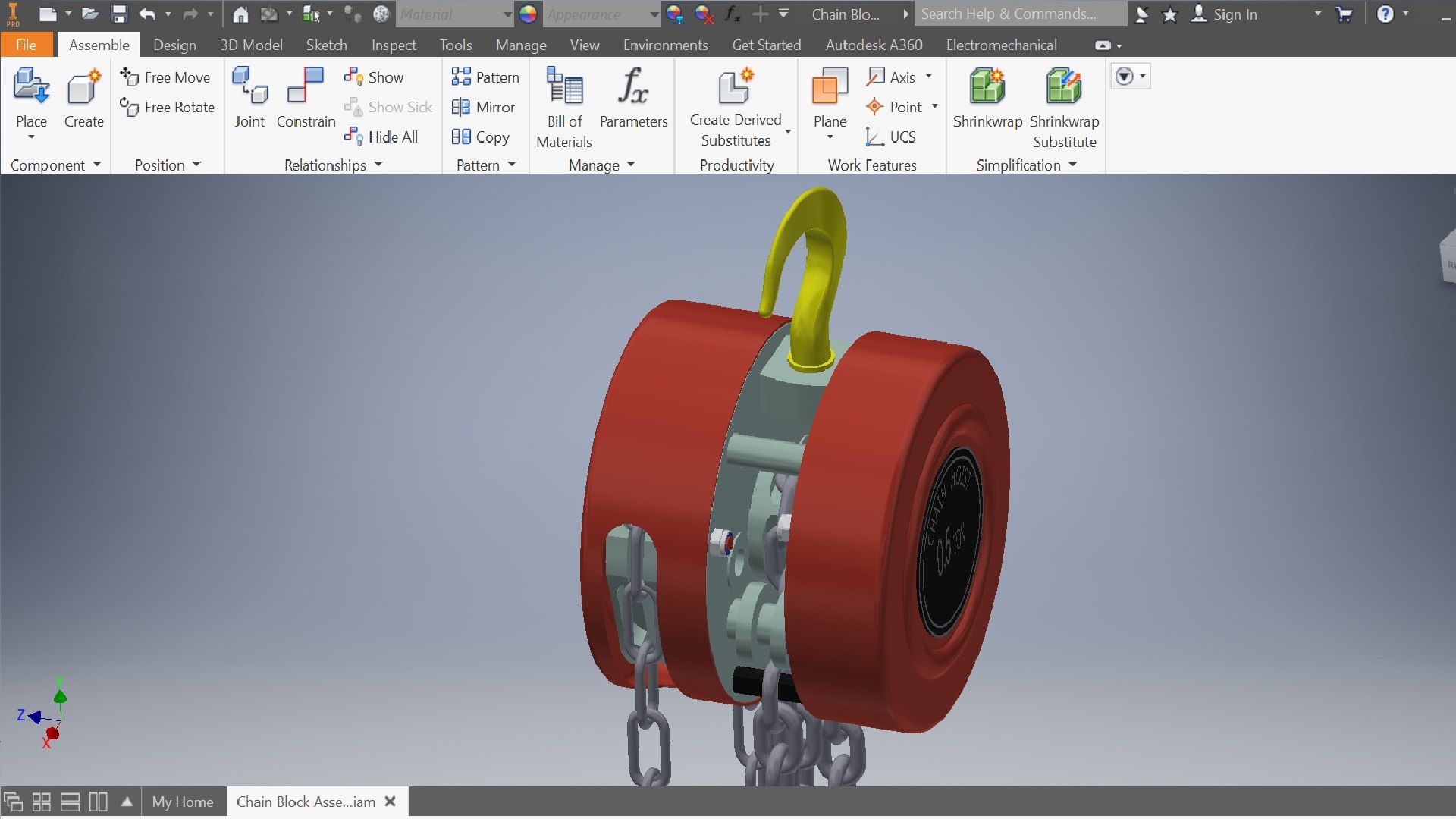 3D Chain Block Assembly - TurboSquid 2254848