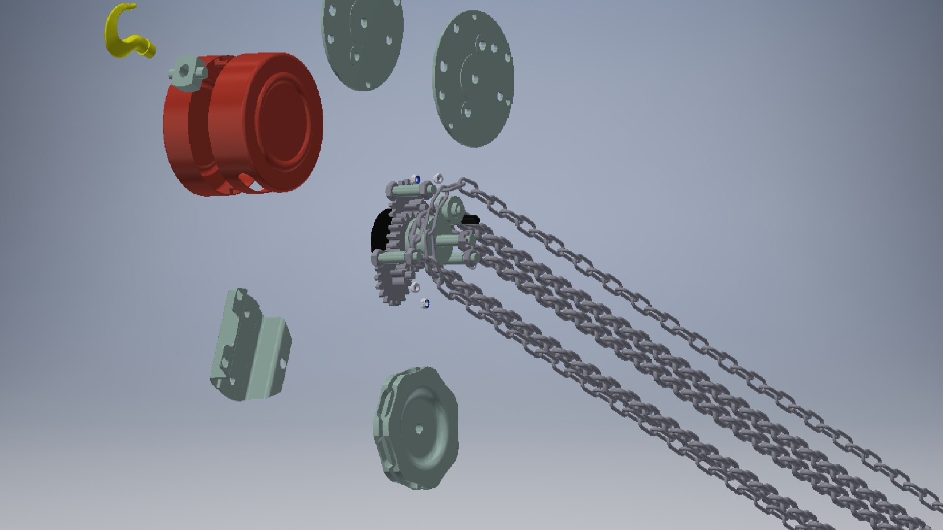 3D Chain Block Assembly - TurboSquid 2254848