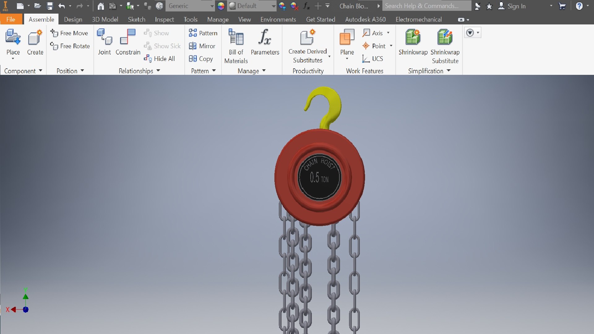 3D Chain Block Assembly - TurboSquid 2254848