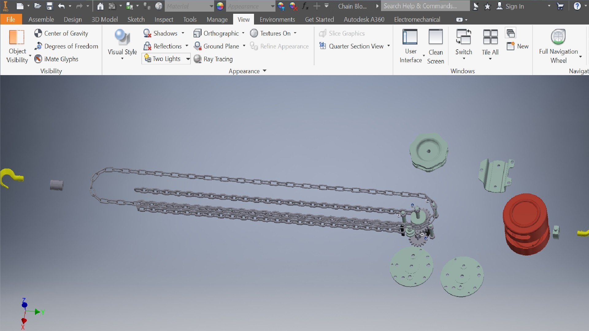 3D Chain Block Assembly - TurboSquid 2254848