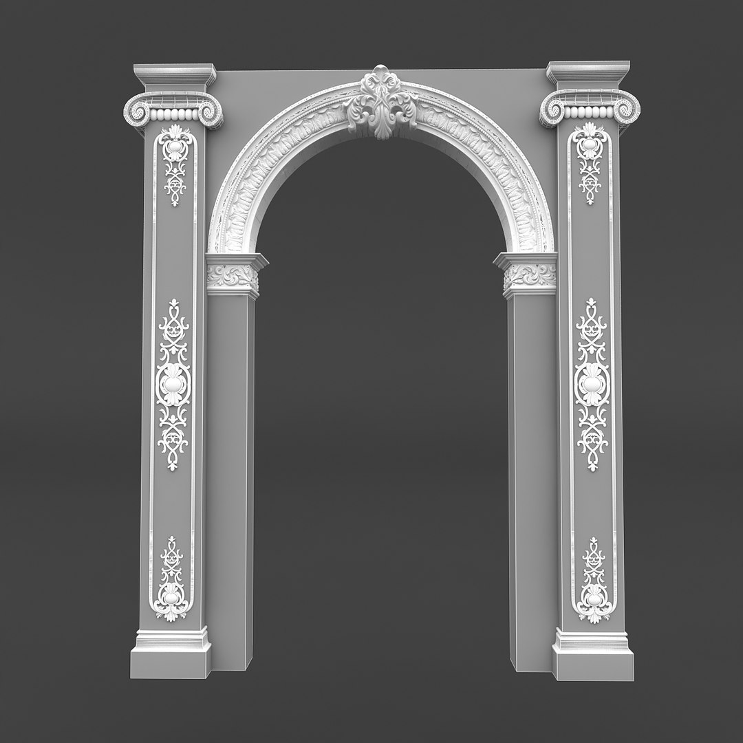 Classic Patterned Door 04 3D Model - TurboSquid 1517212