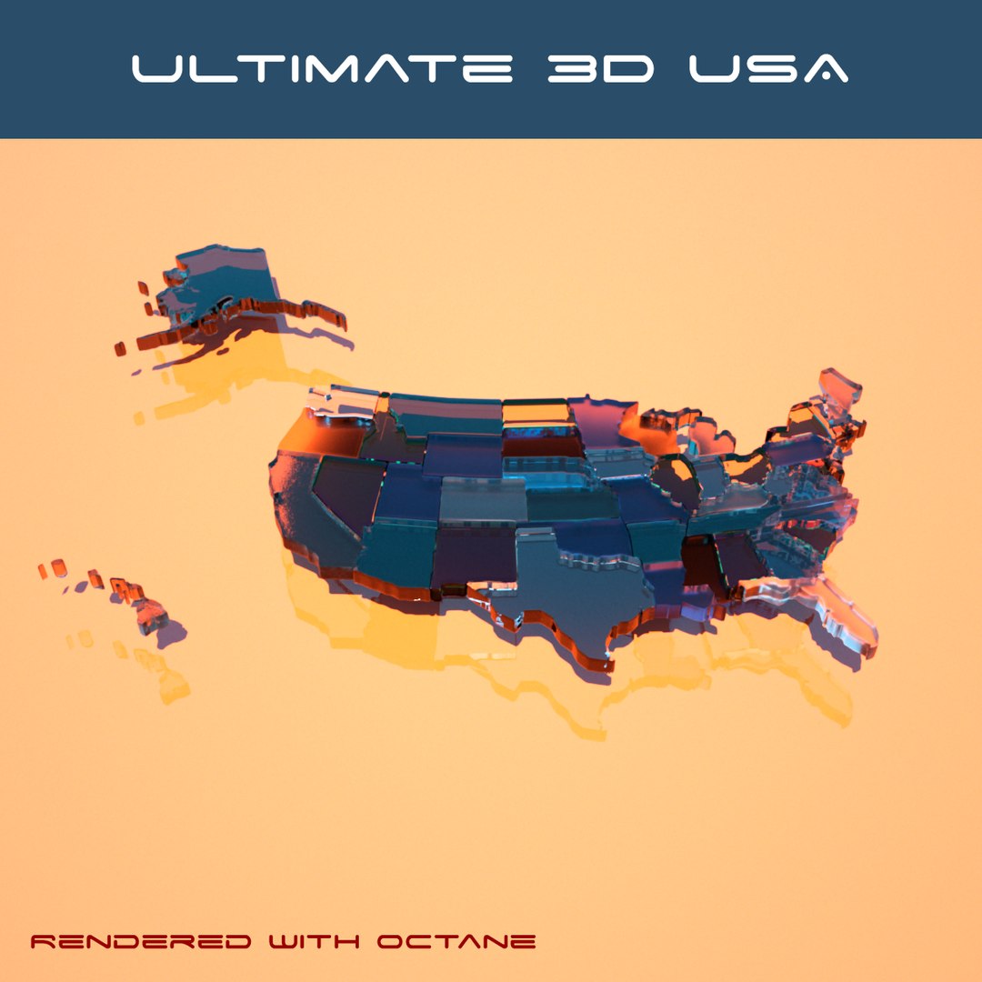 3ds Max Usa Political State