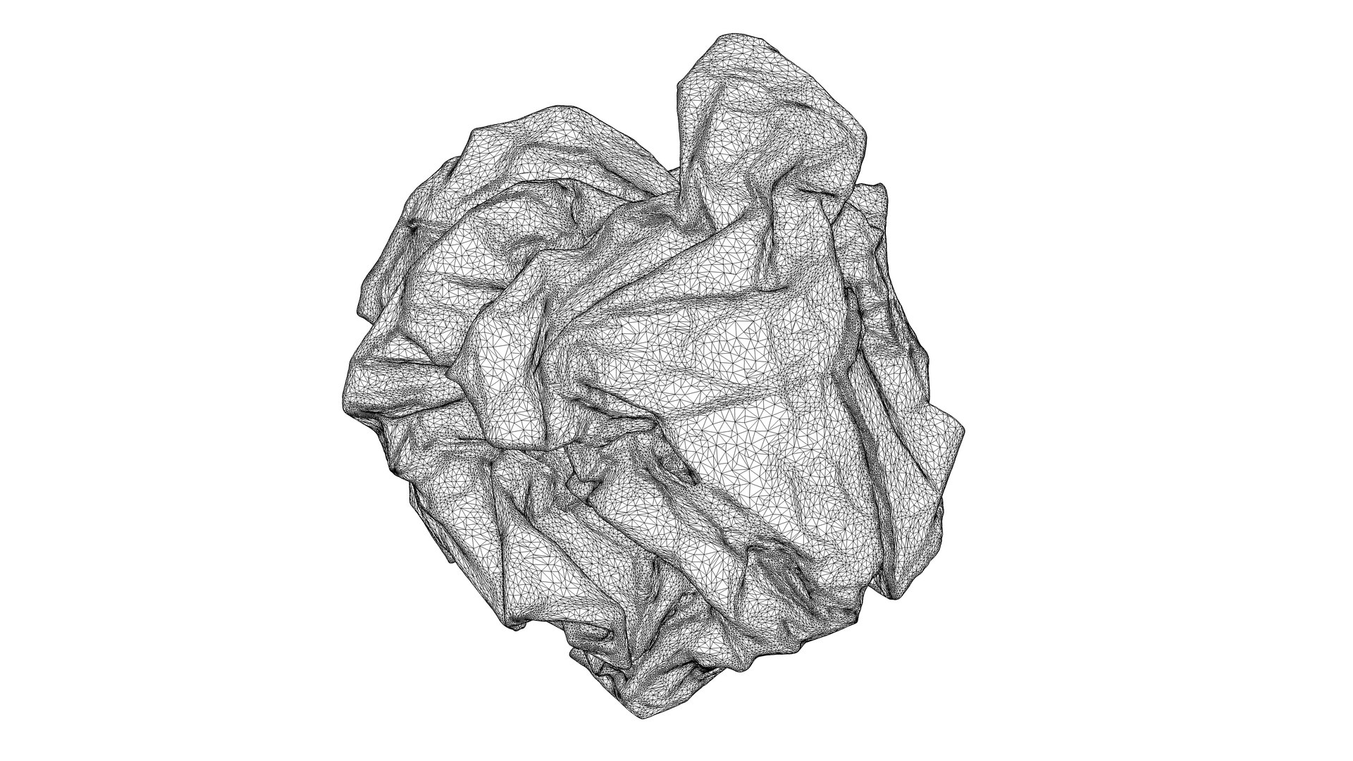 3D Scanned Crumpled Paper Model - TurboSquid 2257618
