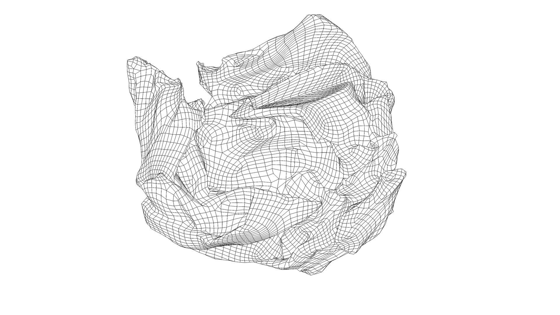 3D Scanned Crumpled Paper Model - TurboSquid 2257618
