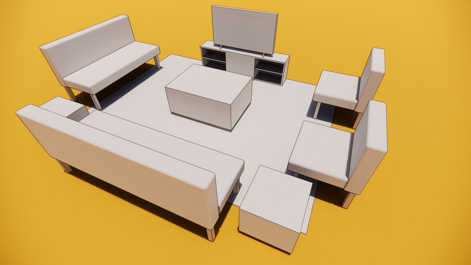 3D Parametric Revit Lounge Family Collection - TurboSquid 1956188