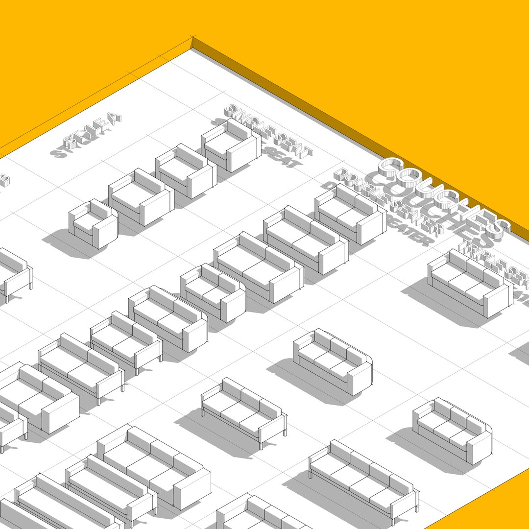 3D Parametric Revit Lounge Family Collection - TurboSquid 1956188