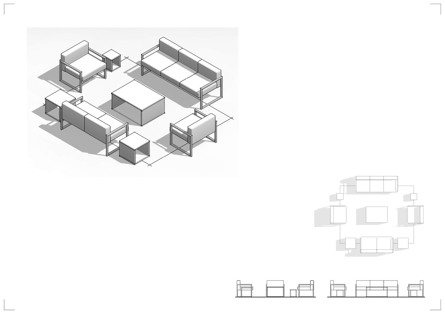 3D Parametric Revit Lounge Family Collection - TurboSquid 1956188
