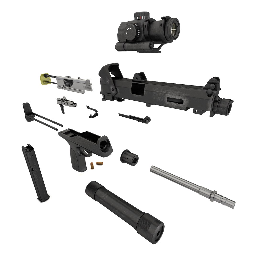 3D submachine gun aek-919k kashtan - TurboSquid 1253755