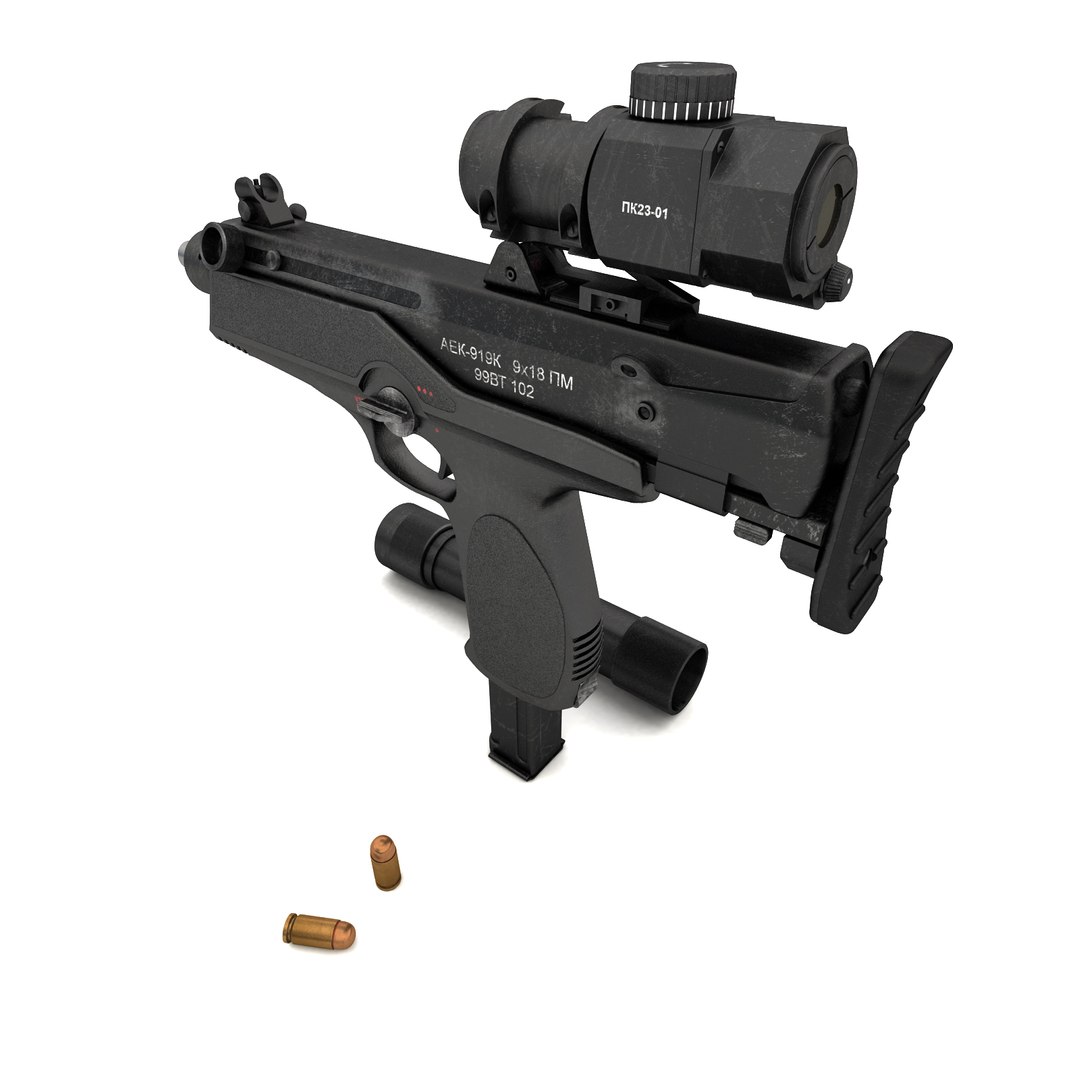 3D submachine gun aek-919k kashtan - TurboSquid 1253755