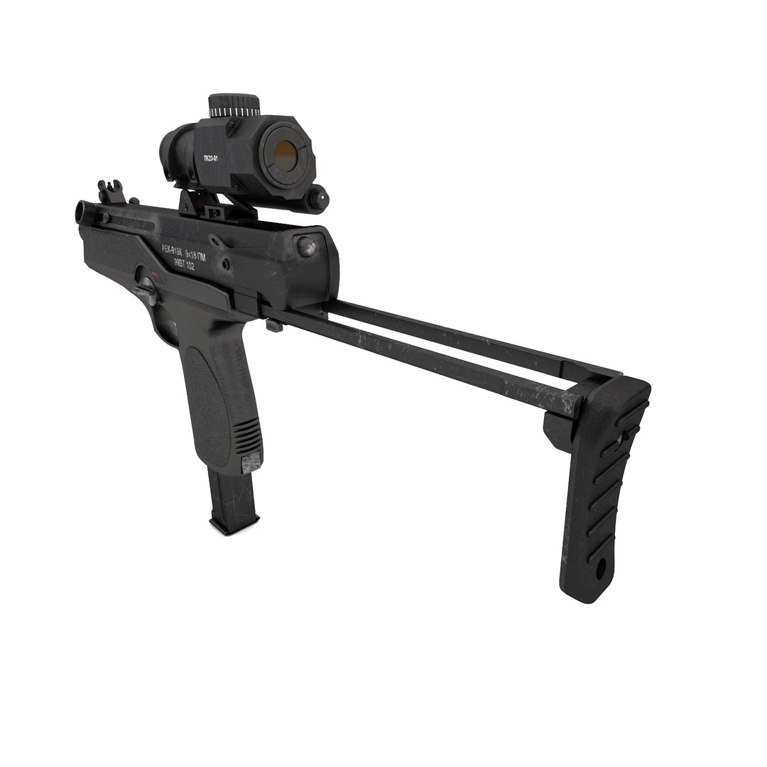 3D submachine gun aek-919k kashtan - TurboSquid 1253755