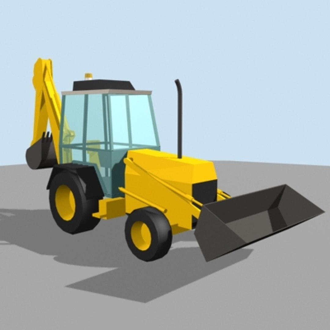Backhoe Hoe 3d Max