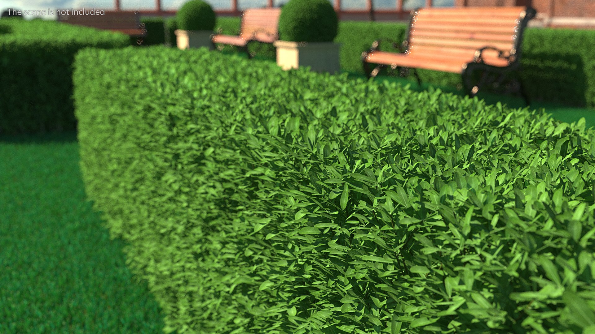 Boxwood Hedge Fence 3D Model - TurboSquid 1574955