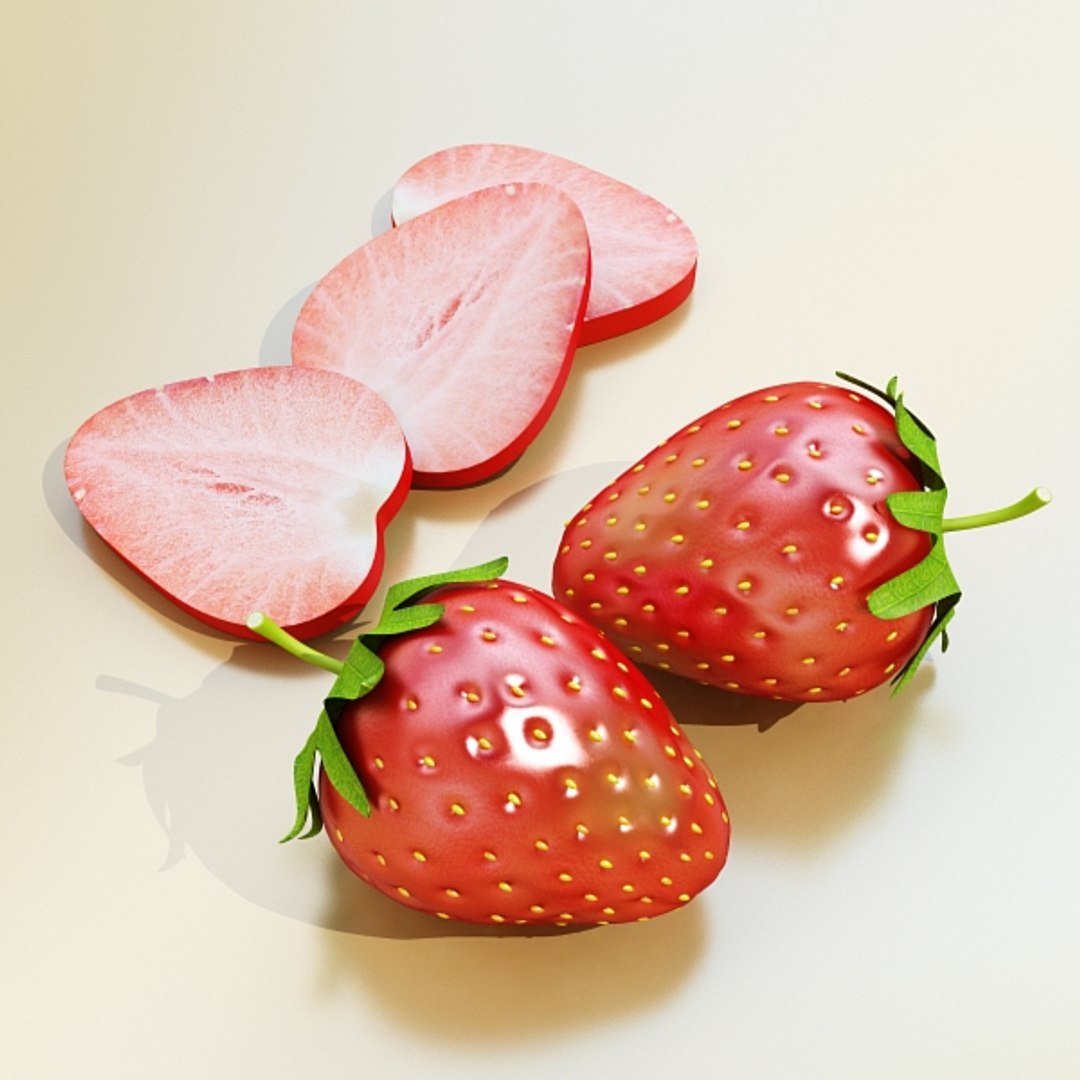 Strawberry Berry 3d Model