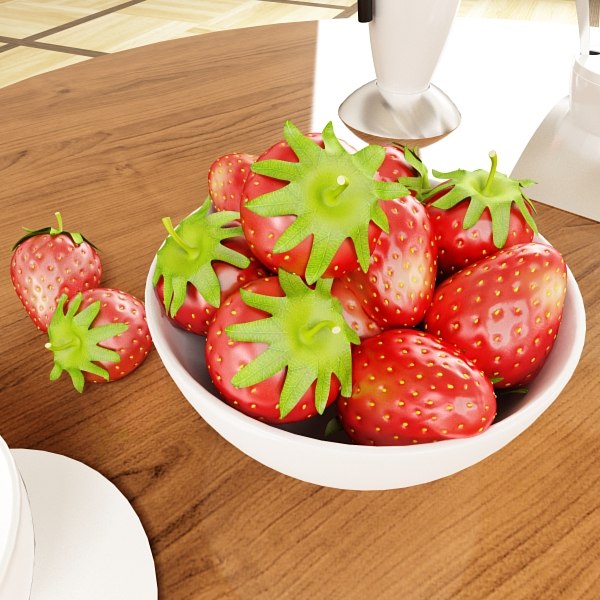 strawberry berry 3d model