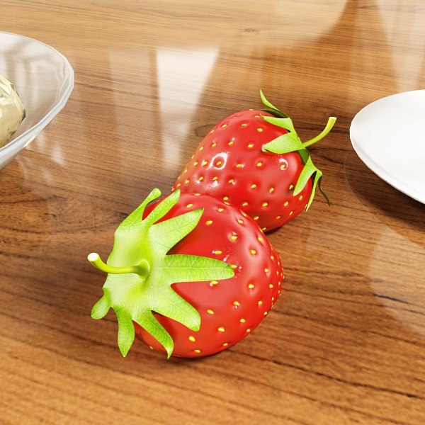 strawberry berry 3d model