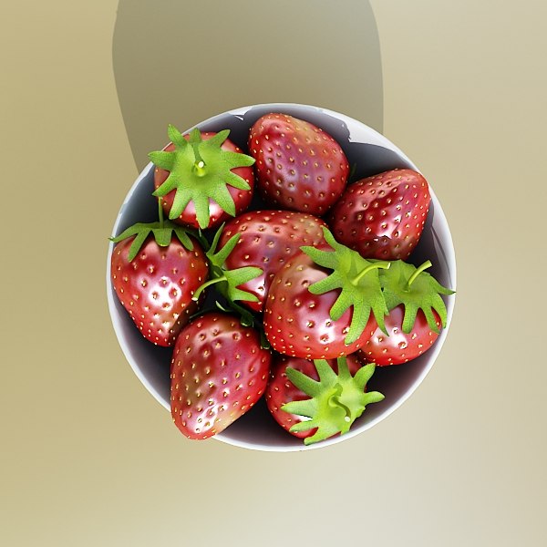 strawberry berry 3d model