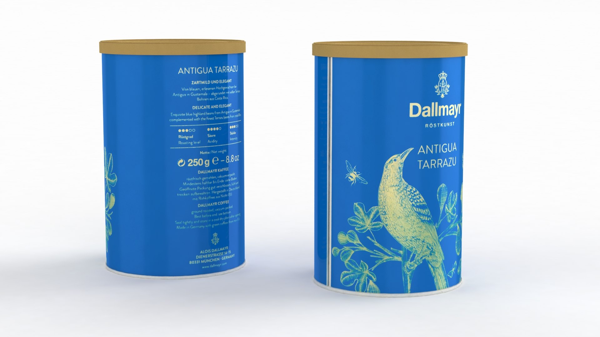 Coffee Can Dallmayr Rostkunst Antigua Tarrazu 250g 2023 model ...