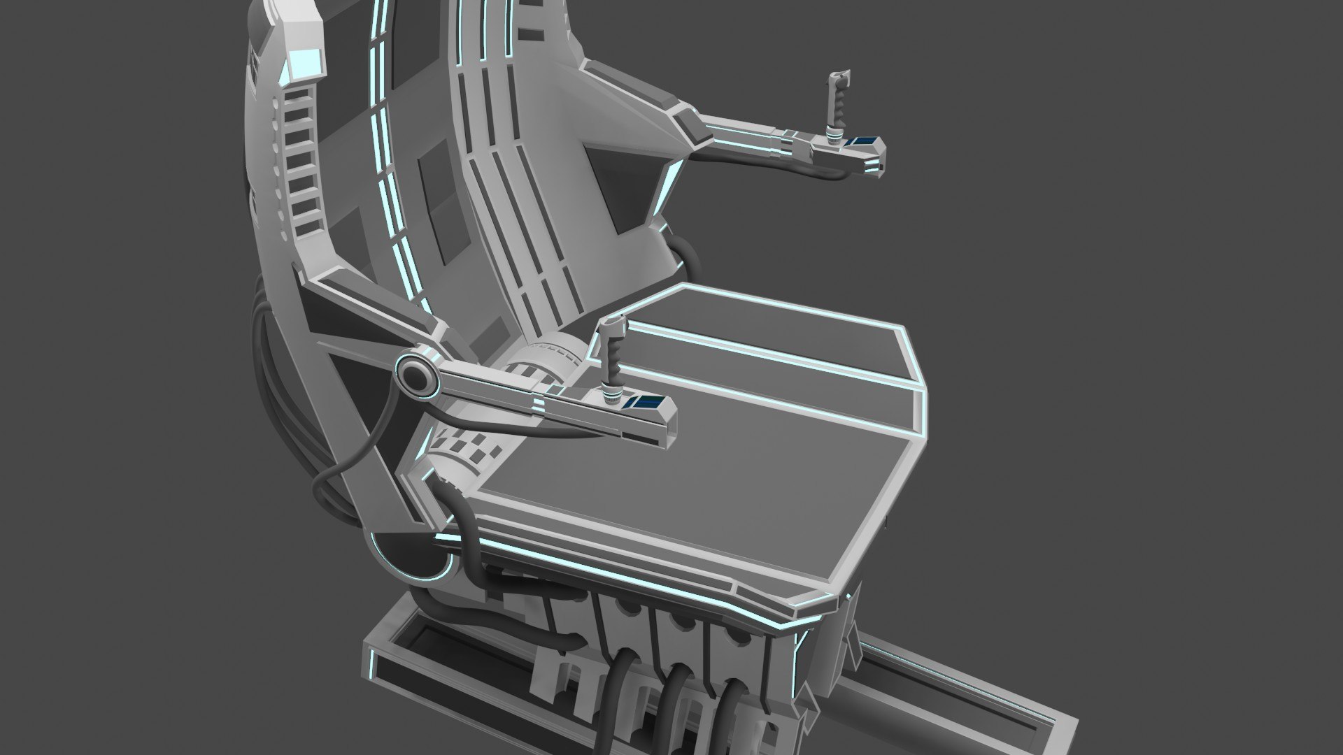 3D Sci Fi Chair 1 Model - TurboSquid 2132373