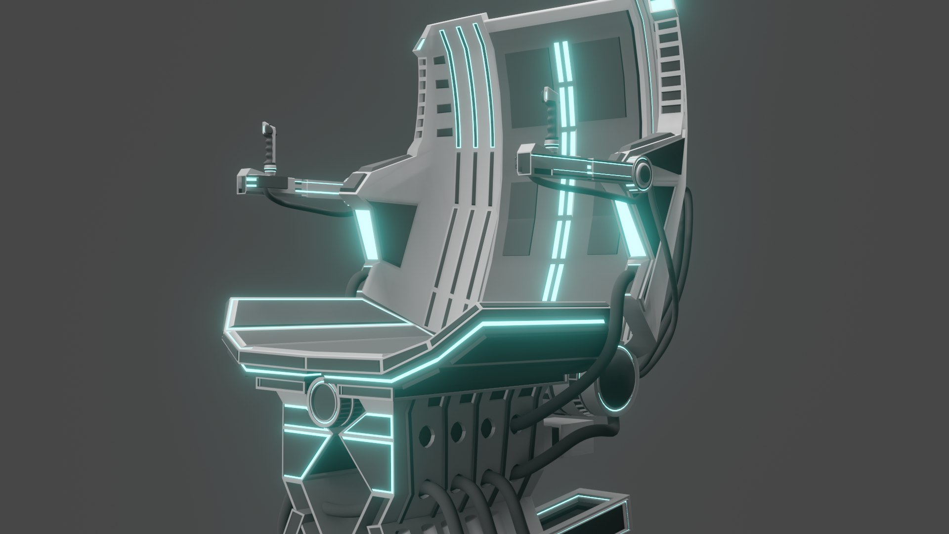3D Sci Fi Chair 1 Model - TurboSquid 2132373