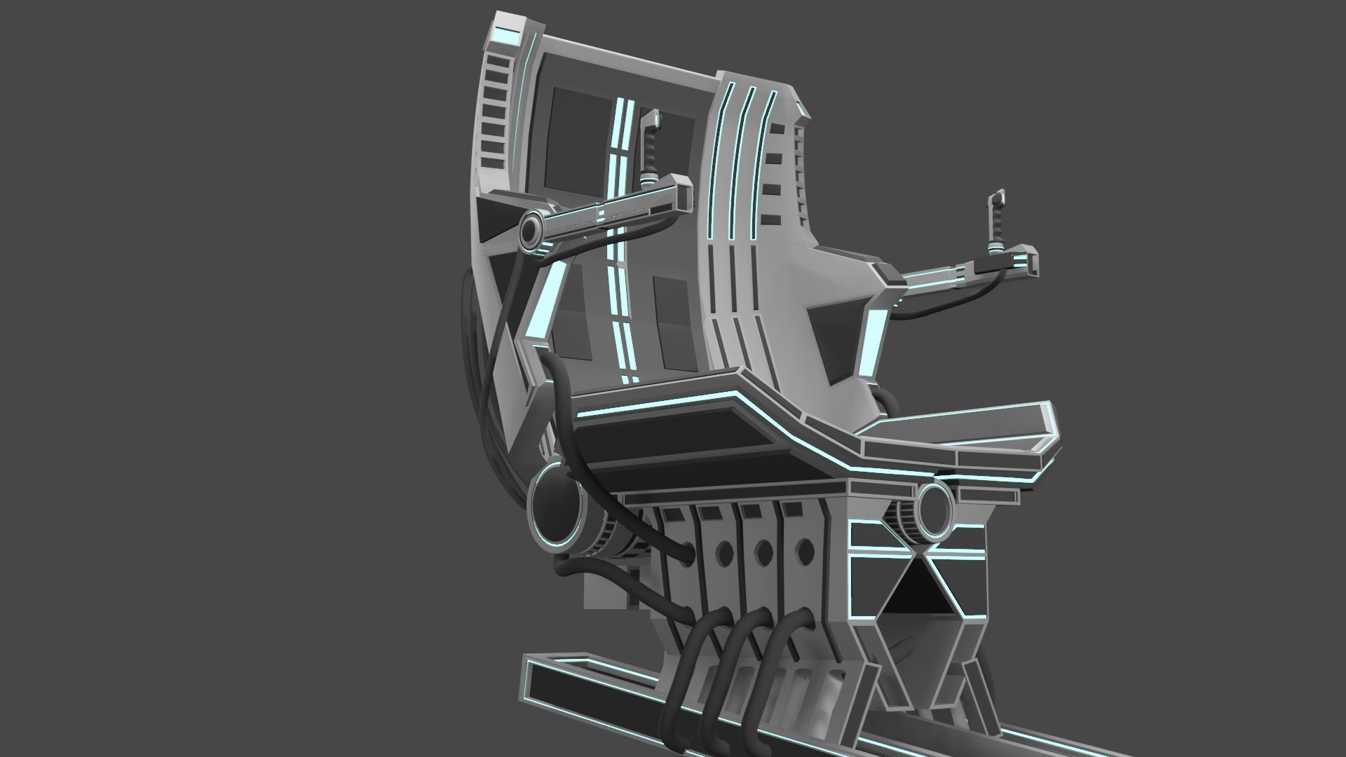 3D Sci Fi Chair 1 Model - TurboSquid 2132373