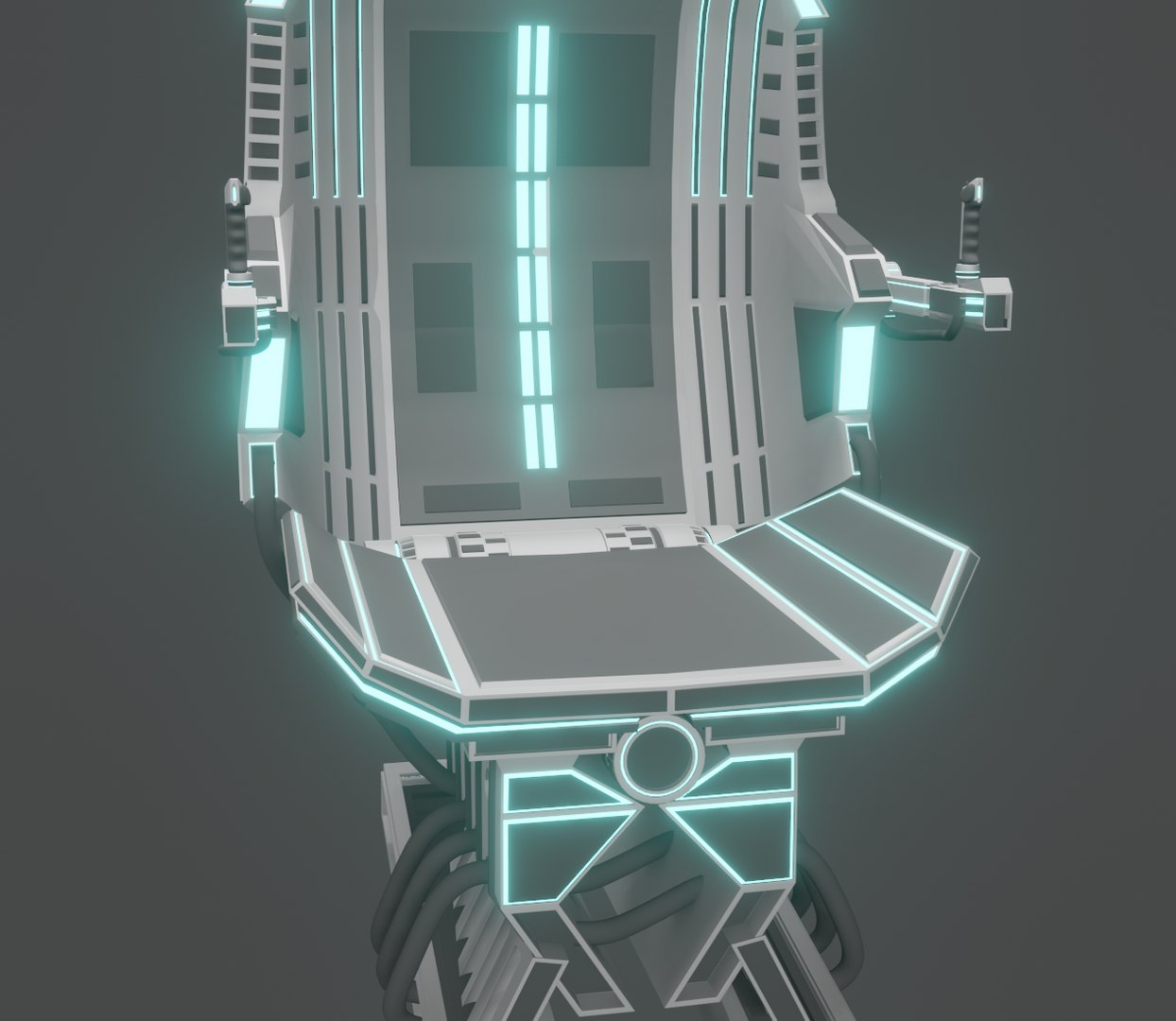 3D Sci Fi Chair 1 Model - TurboSquid 2132373
