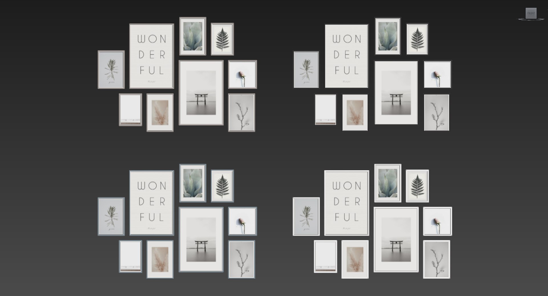 Picture Frames Model - TurboSquid 1423742