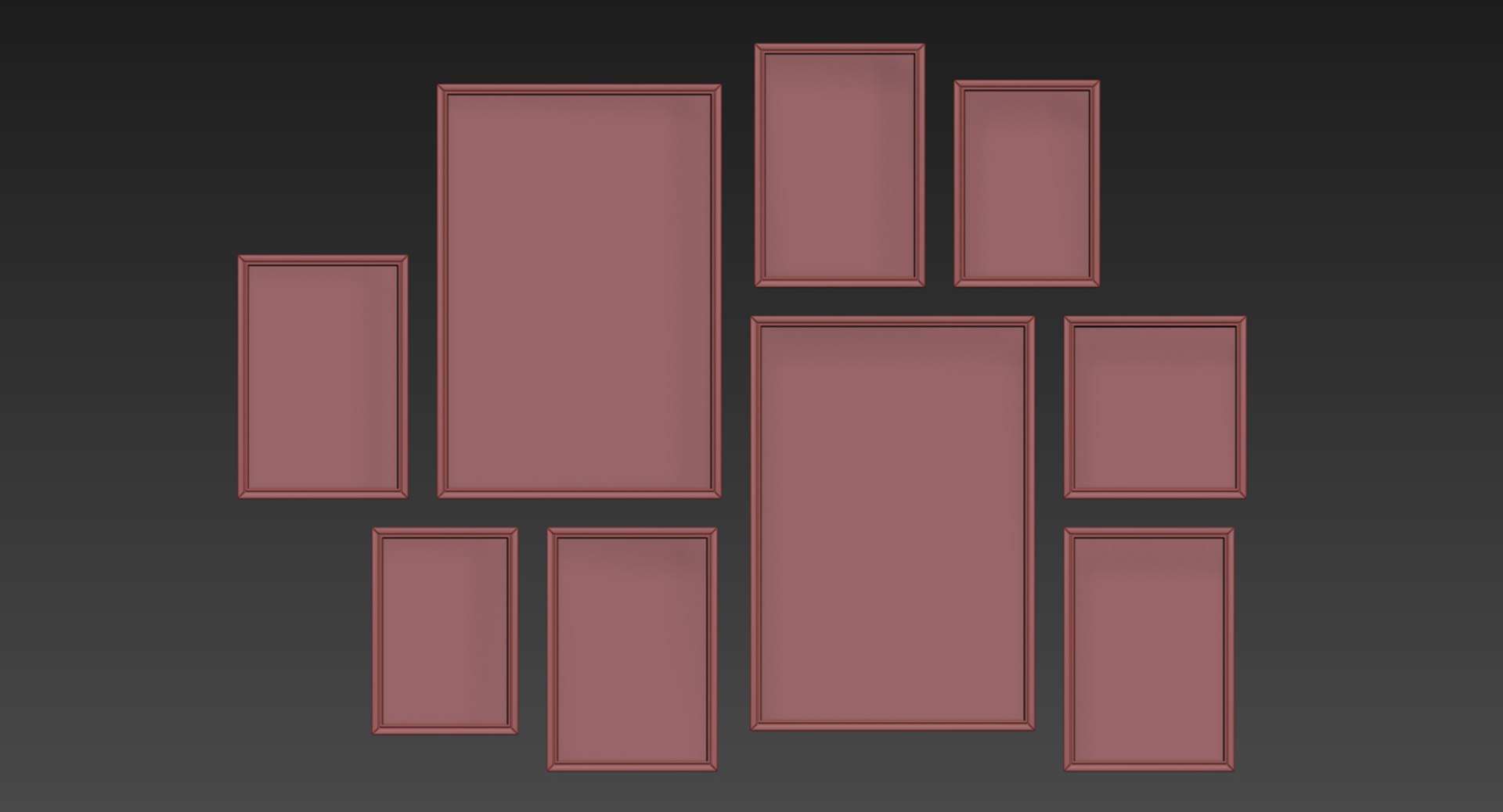 Picture Frames Model - TurboSquid 1423742