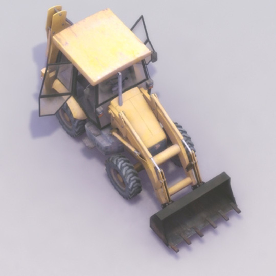 3d 2cx Digger Driver Model