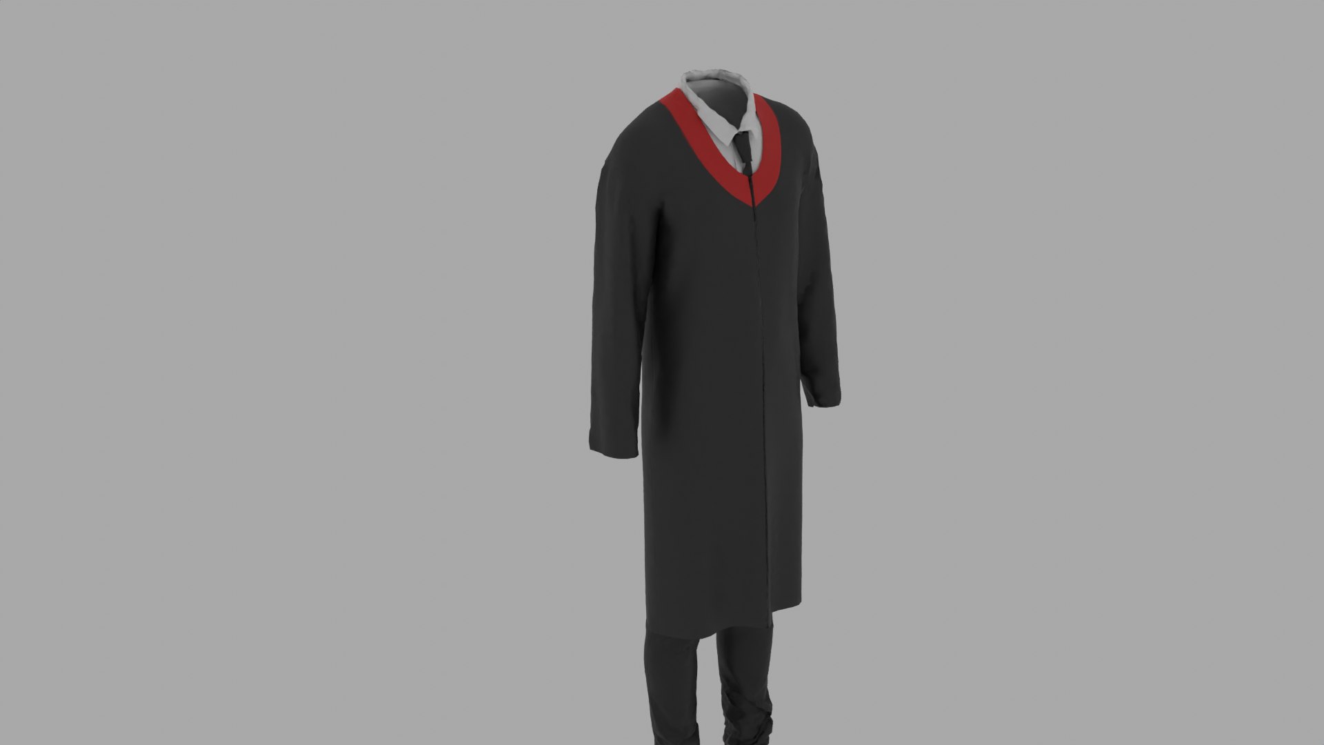 Graduation Gown 3D Model - TurboSquid 1973163