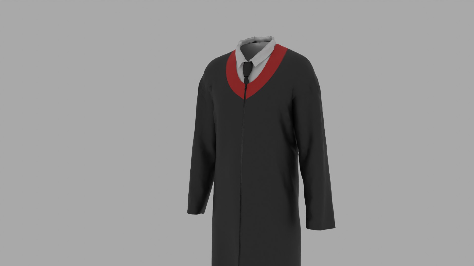 Graduation Gown 3D Model - TurboSquid 1973163