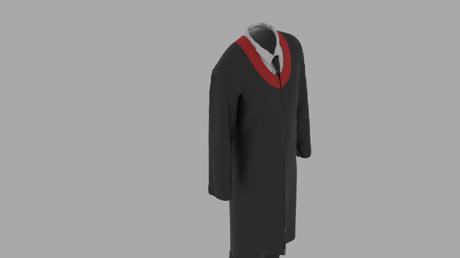 Graduation Gown 3D Model - TurboSquid 1973163