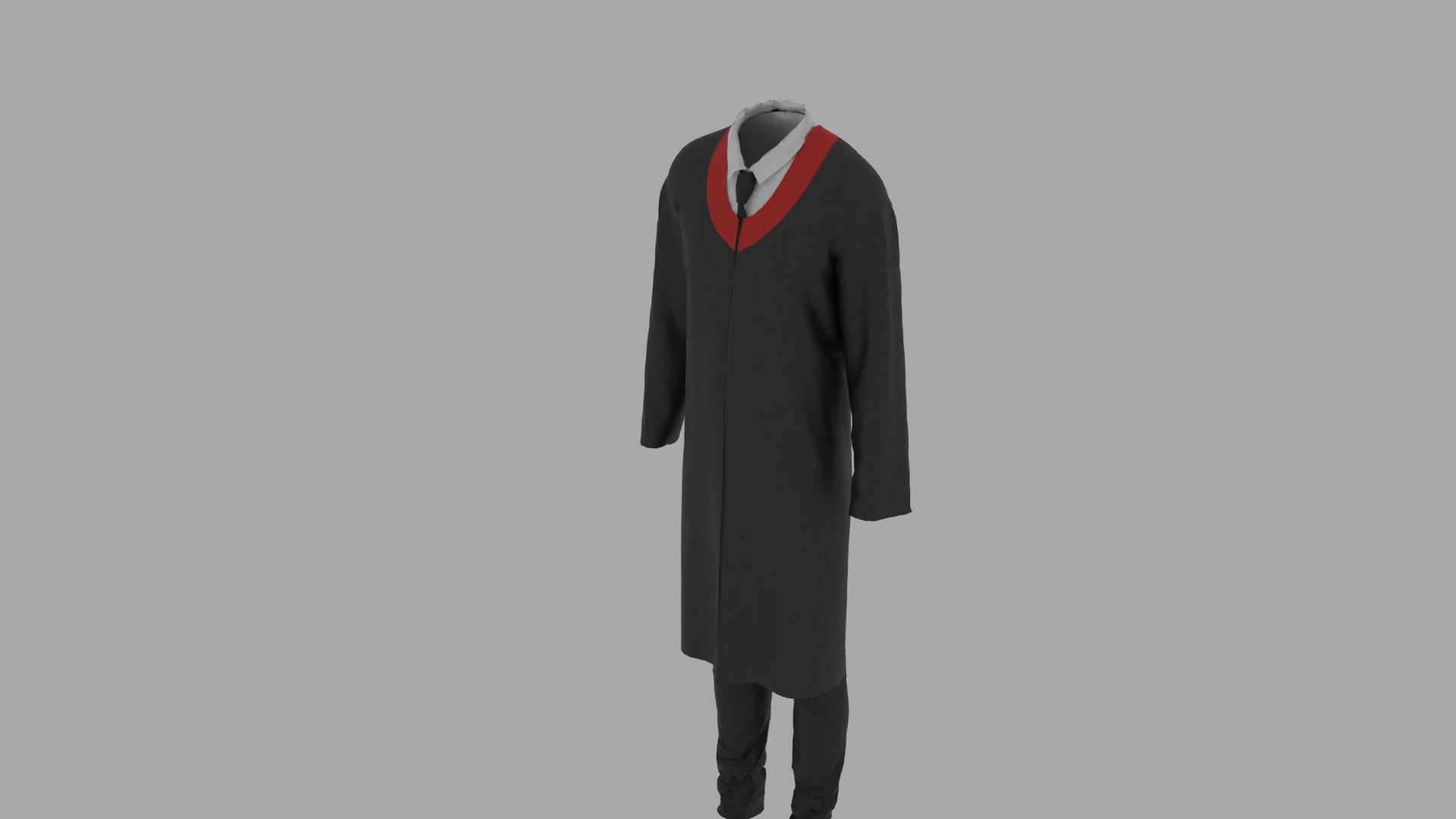 Graduation Gown 3D Model - TurboSquid 1973163