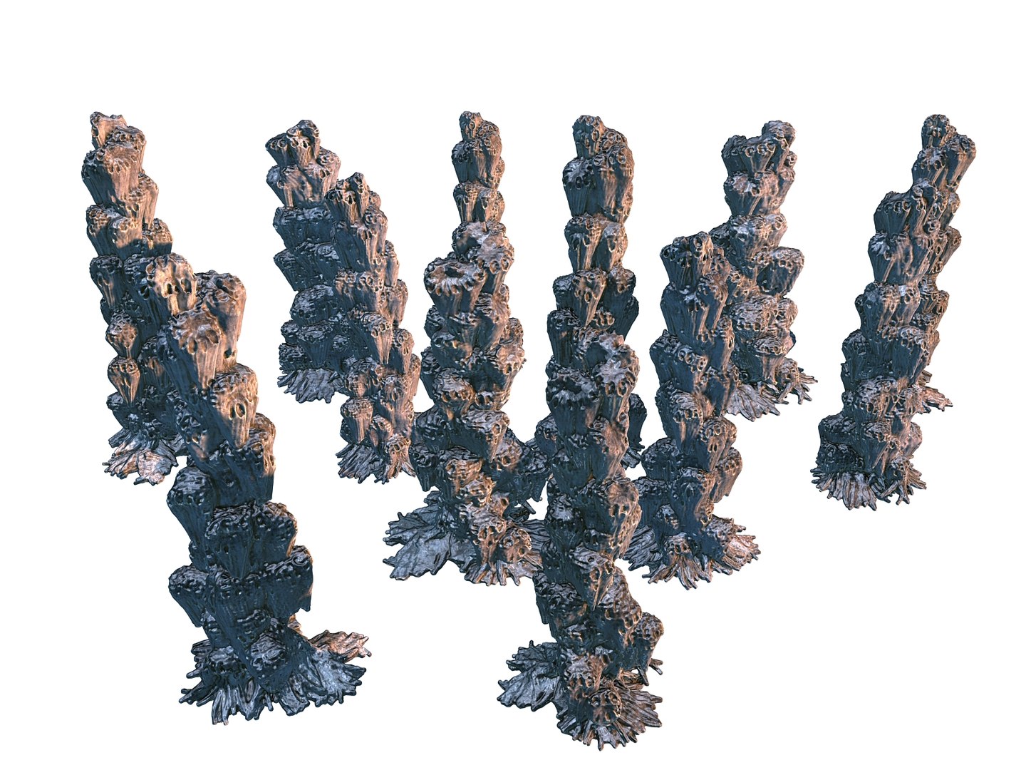 cave stalagmites rt 3d model