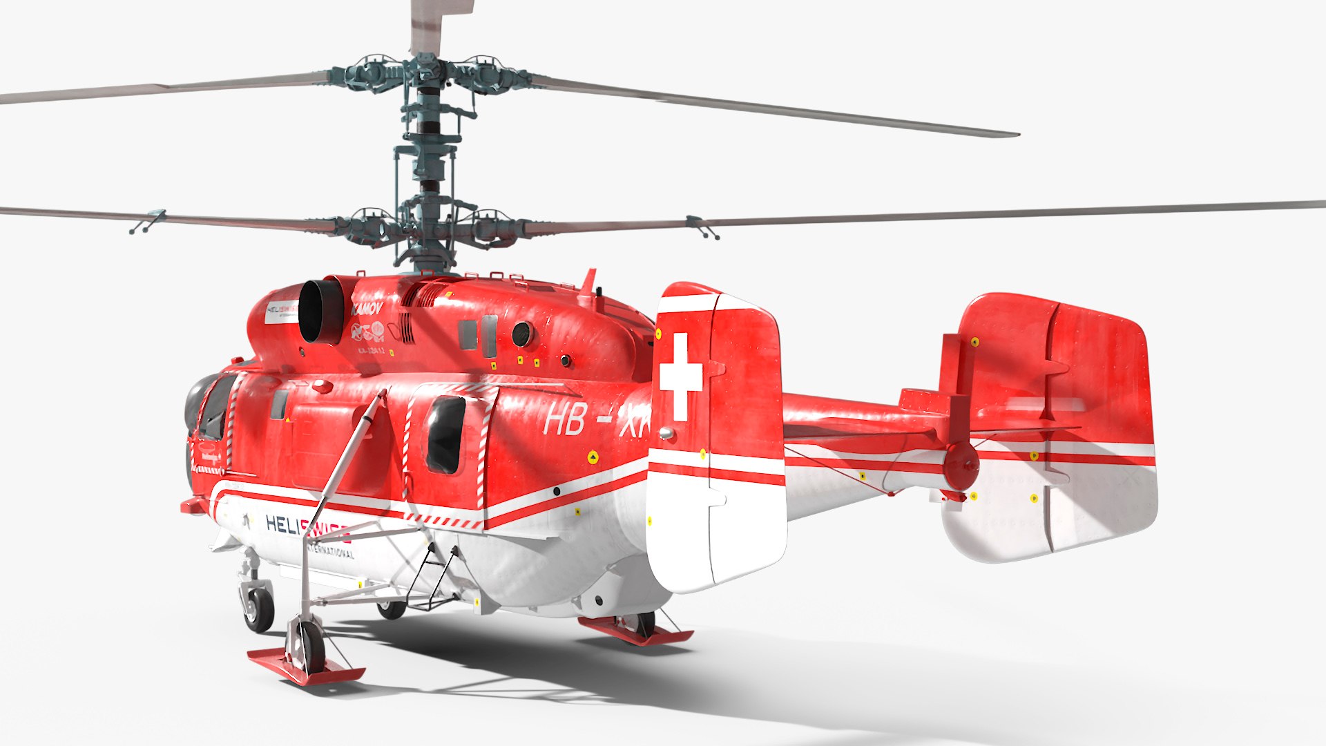 Kamov KA 32 Firefighting Helicopter Simplified Interior 3D Model ...