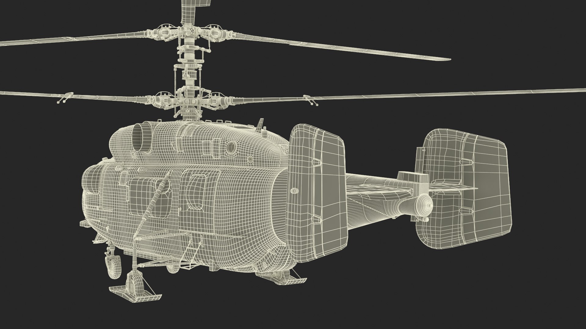 Kamov KA 32 Firefighting Helicopter Simplified Interior 3D Model ...