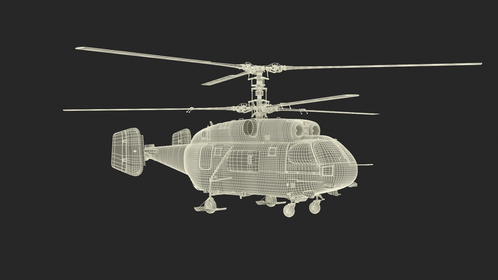 Kamov KA 32 Firefighting Helicopter Simplified Interior 3D Model ...