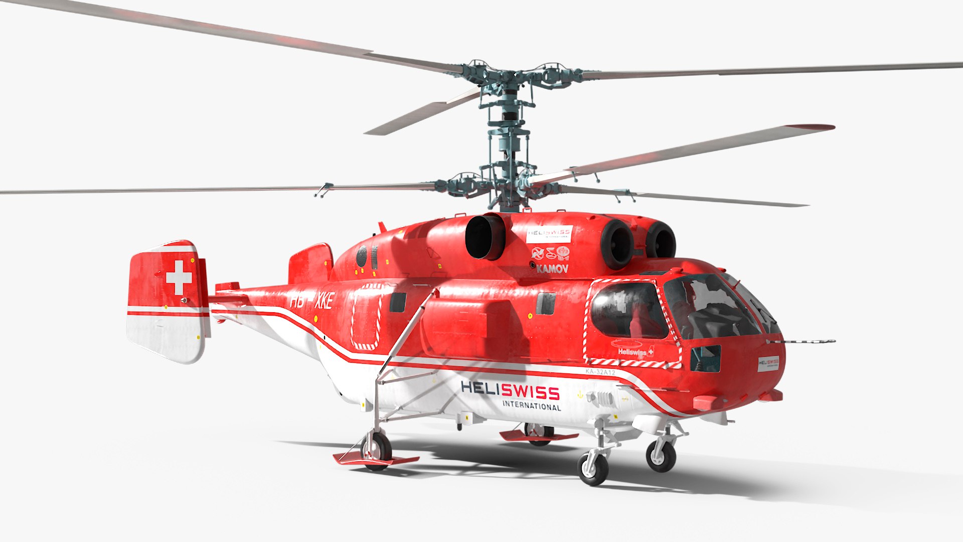 Kamov KA 32 Firefighting Helicopter Simplified Interior 3D Model ...