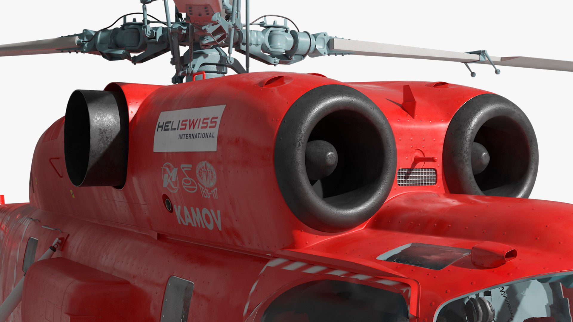 Kamov KA 32 Firefighting Helicopter Simplified Interior 3D Model ...