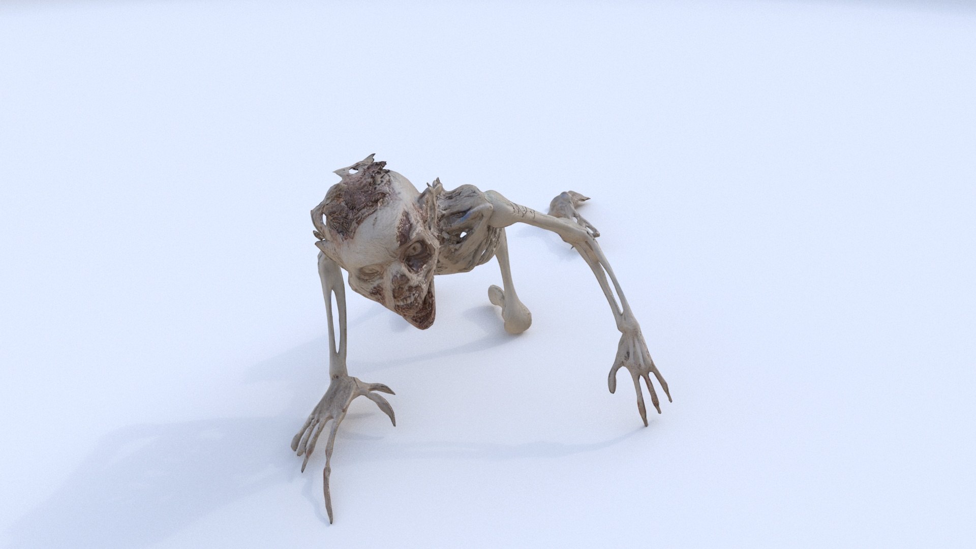 Crawler Zombie 3D Model - TurboSquid 2334596