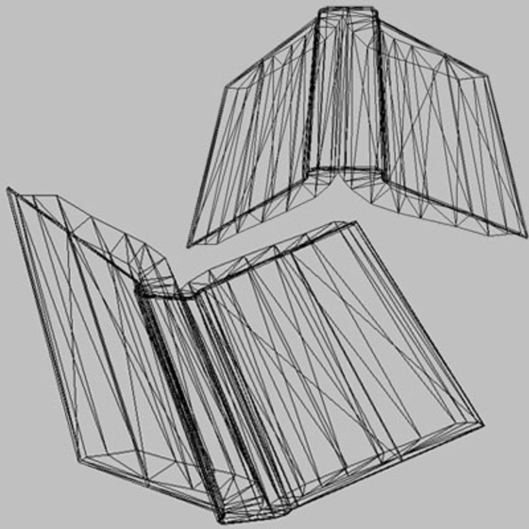 Books Open Closed 3d 3ds