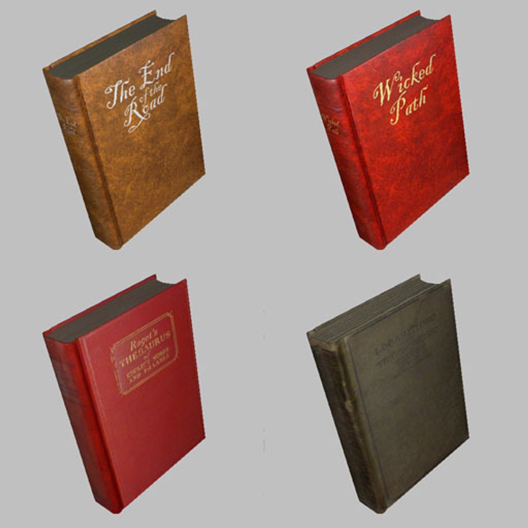 Books Open Closed 3d 3ds