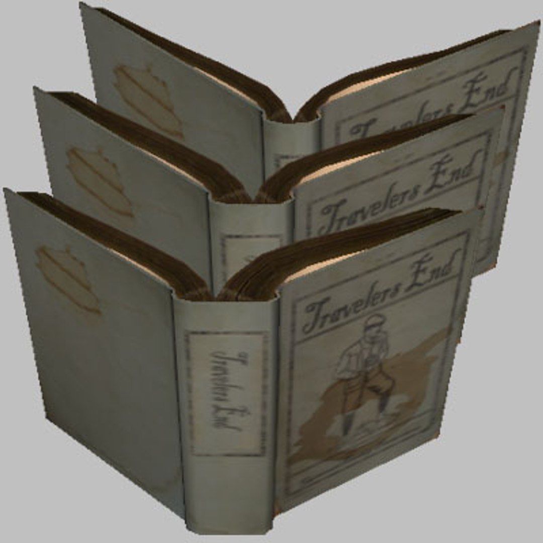 Books Open Closed 3d 3ds