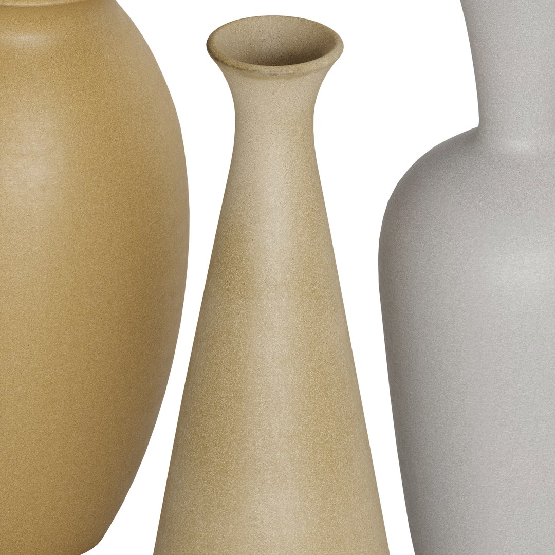 3D Glazed Ceramic Floor Vases Model - TurboSquid 2232416