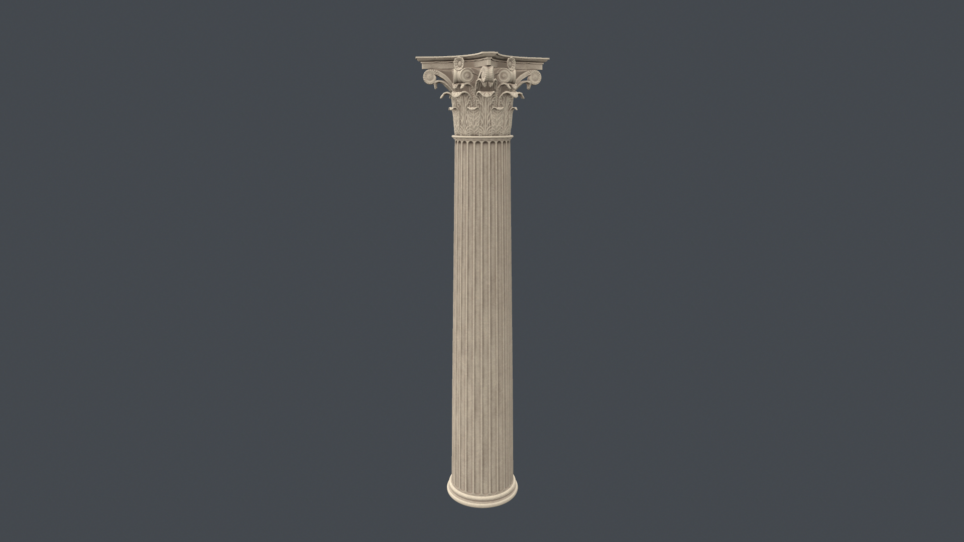 Corinthian Column 3D Model - TurboSquid 1486405