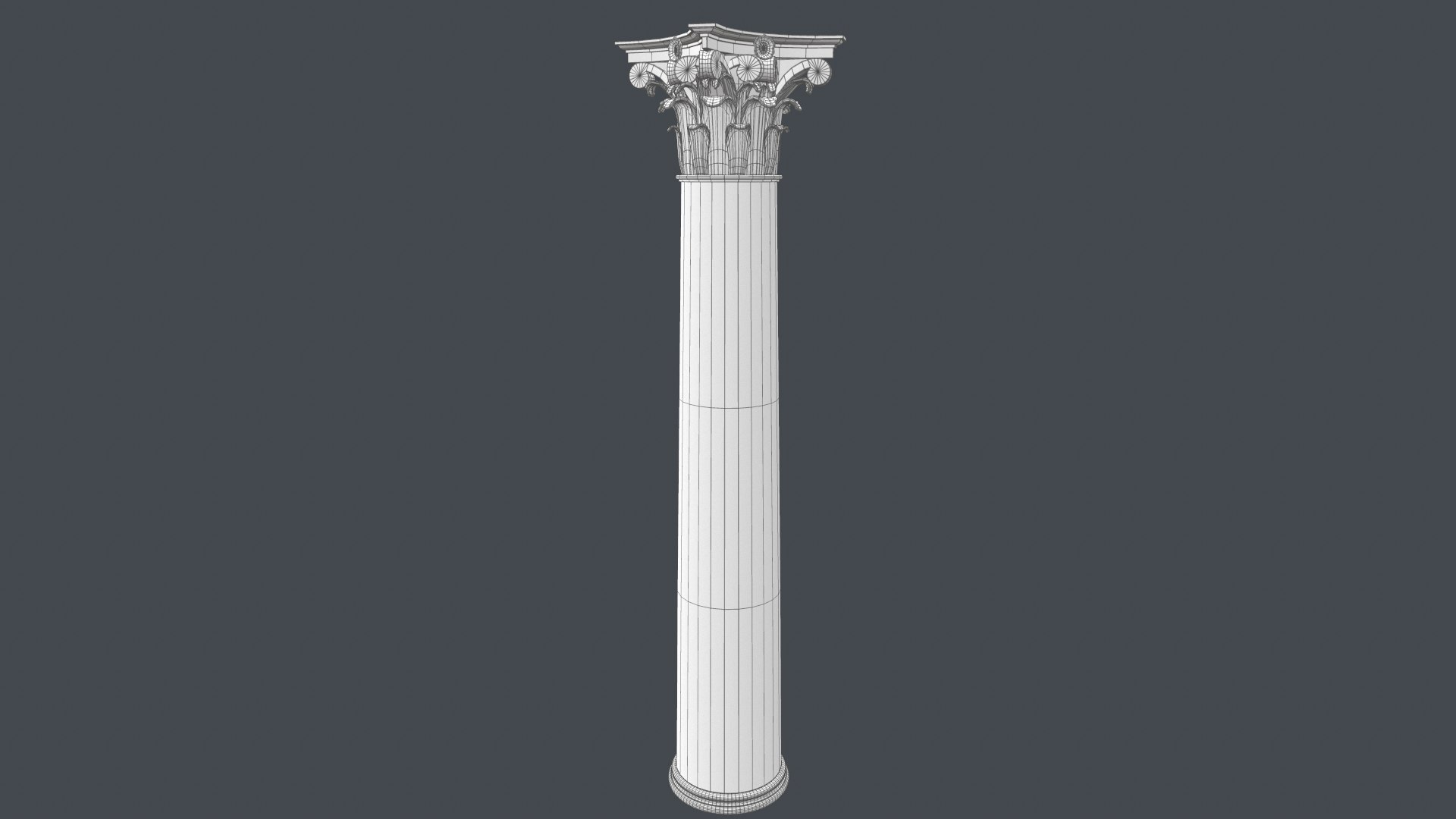 Corinthian Column 3D Model - TurboSquid 1486405
